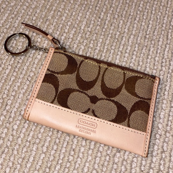 Coach | Bags | Coach Classic Print Y2k Mini Keychain Wallet | Poshmark